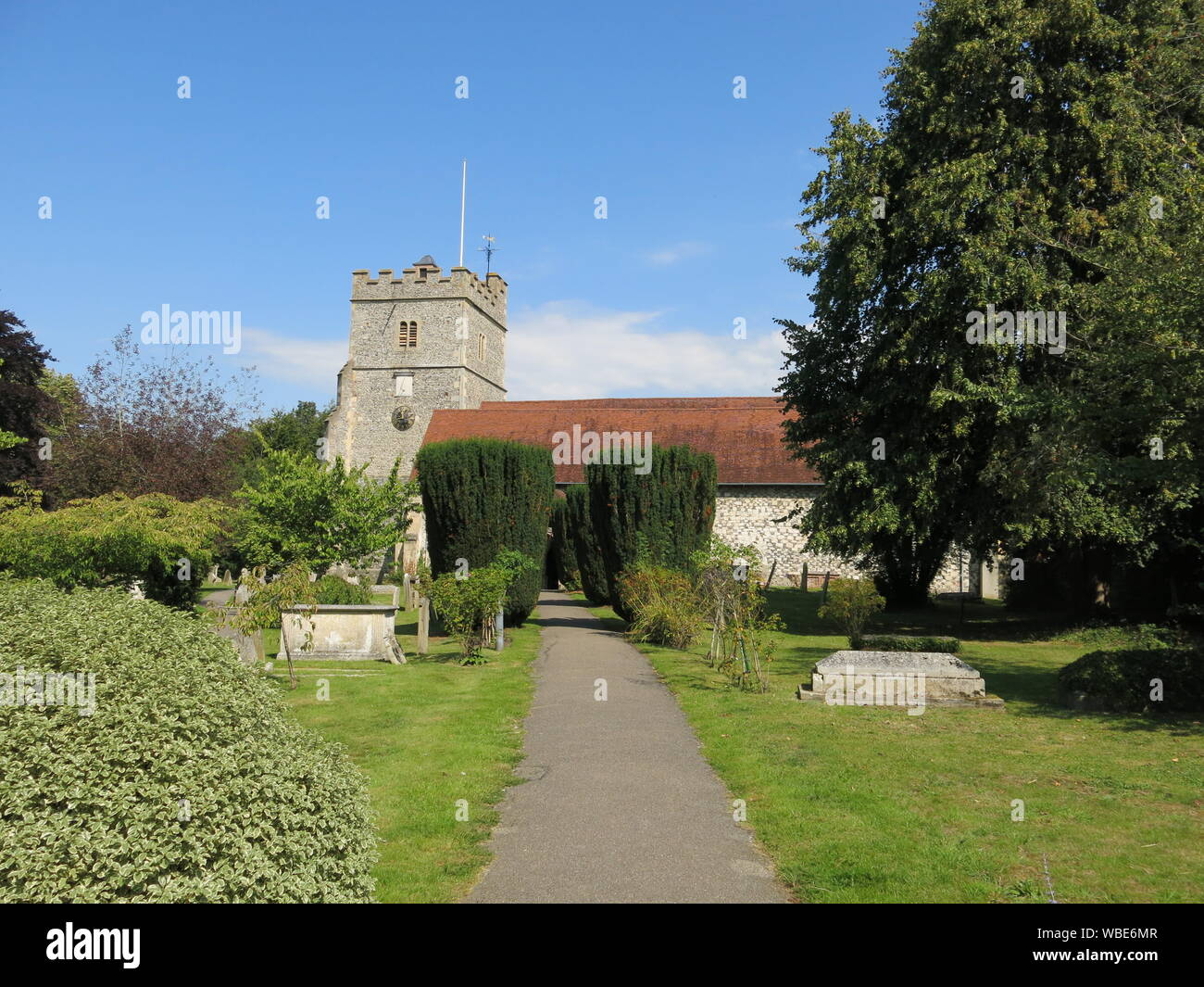 View of the 11th century Holy Trinity Church in Cookham, associated ...