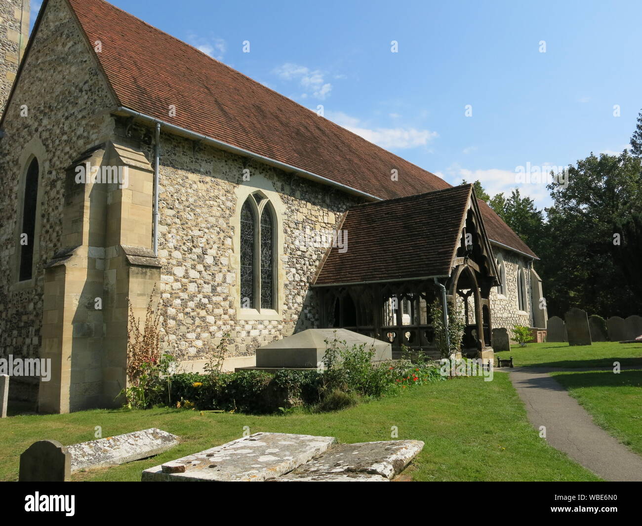View of the 11th century Holy Trinity Church in Cookham, associated ...