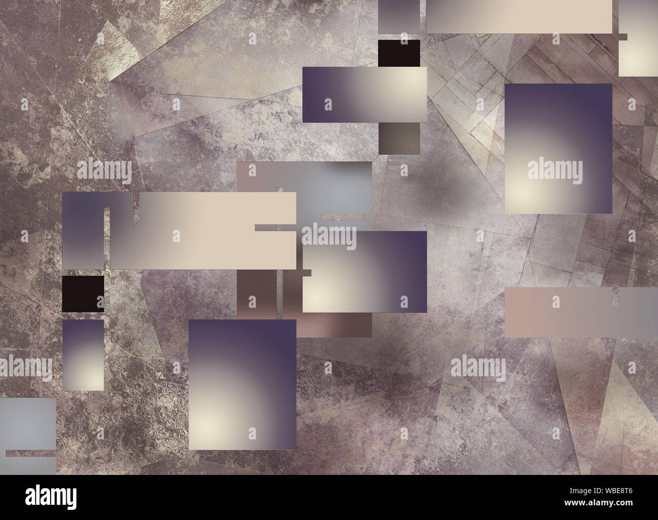 Geometric Abstract in Soft Colors Stock Photo - Alamy