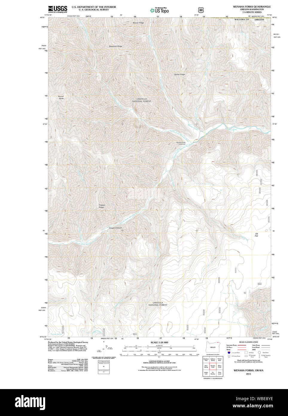 Map of forks Cut Out Stock Images & Pictures - Alamy
