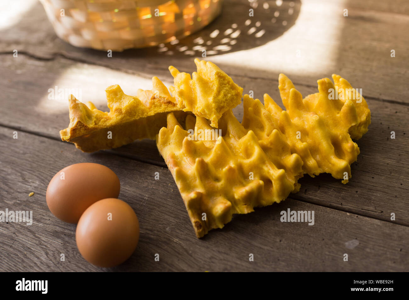 Tree cake. Baumkuchen. Traditional Germany and Lithuania layered cake ...