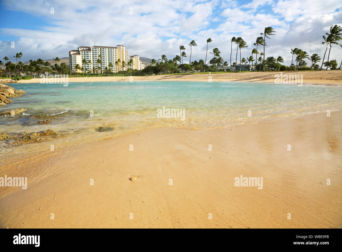 Beach on Ulua Lagoon, Oahu, Hawaii Stock Photo - Alamy