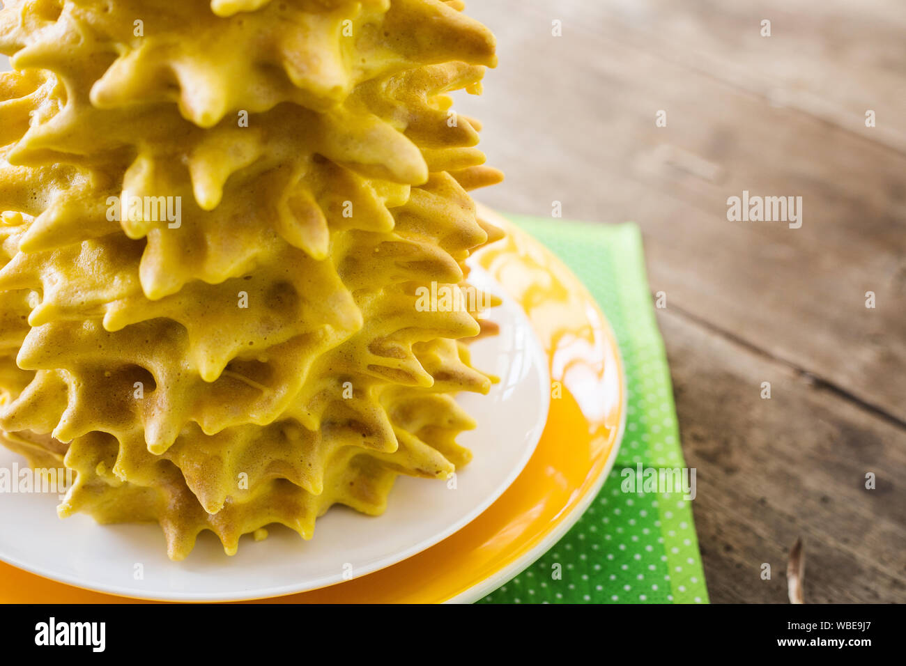 Tree cake. Baumkuchen. Traditional Germany and Lithuania layered cake ...