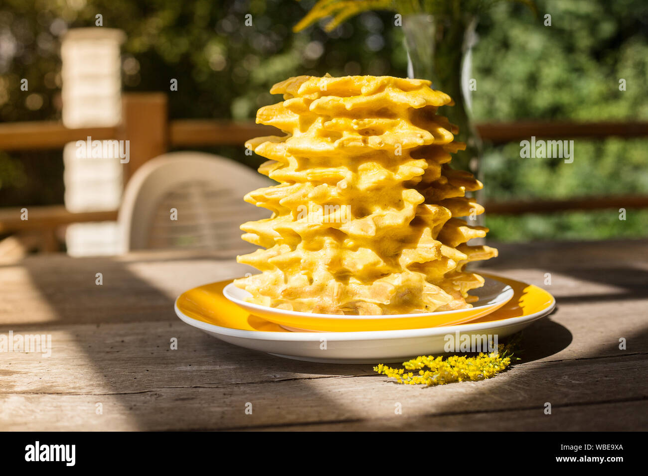 Tree cake. Baumkuchen. Traditional Germany and Lithuania layered cake ...