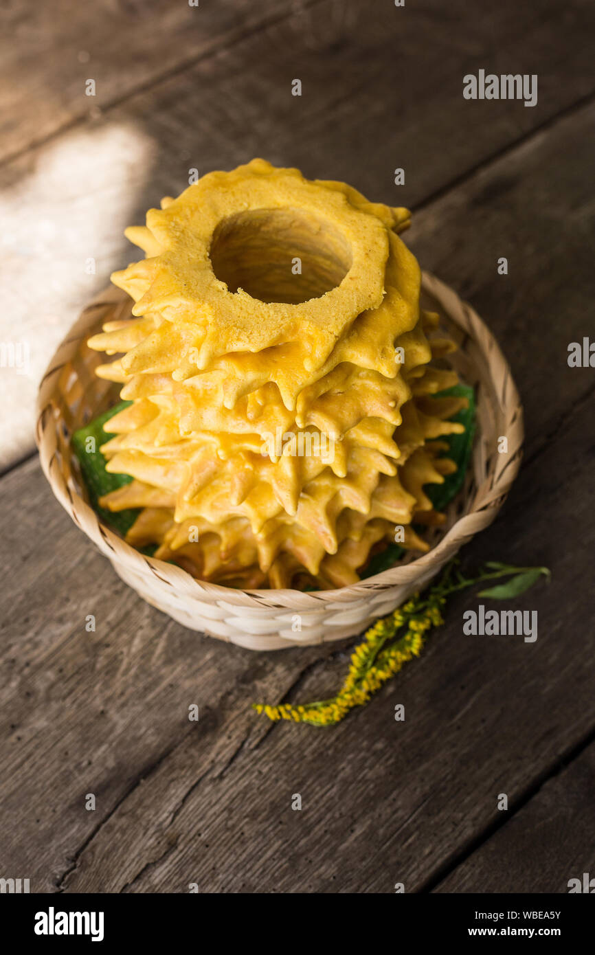 Tree cake. Baumkuchen. Traditional Germany and Lithuania layered cake ...