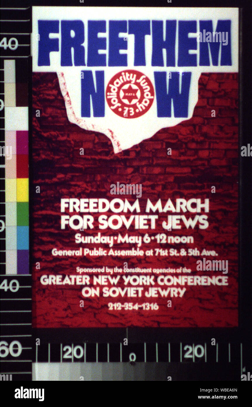 Free them now : Solidarity Sunday, '73 Abstract: 1 print : color ...