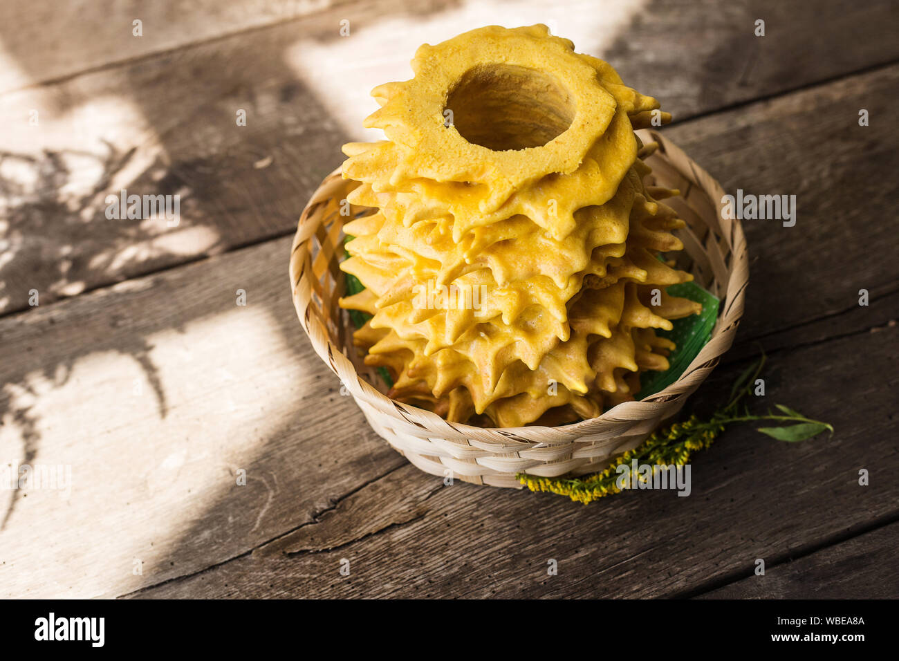 Tree cake. Baumkuchen. Traditional Germany and Lithuania layered cake ...