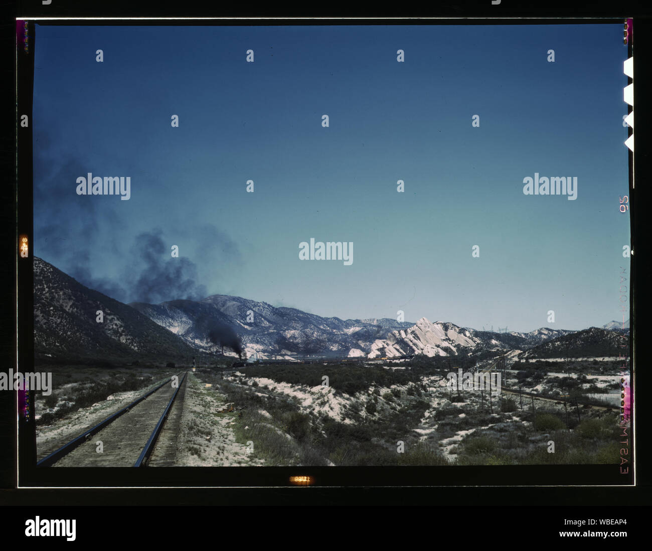Train going through cajon pass hi-res stock photography and images - Alamy