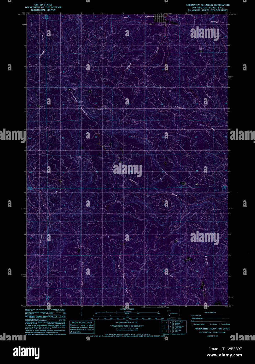 Map of abernathy hi-res stock photography and images - Alamy