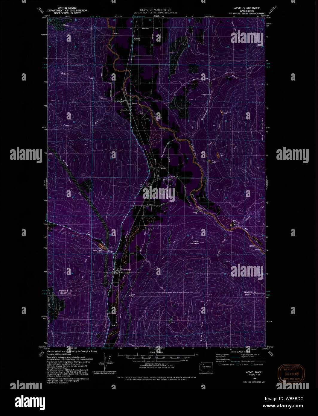 Map of acme hi-res stock photography and images - Alamy