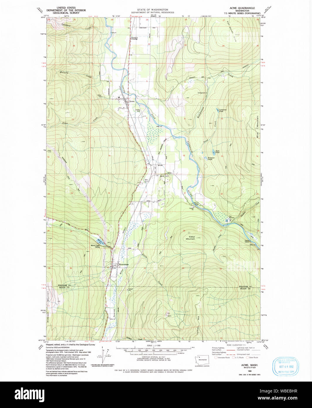 Map of acme hi-res stock photography and images - Alamy