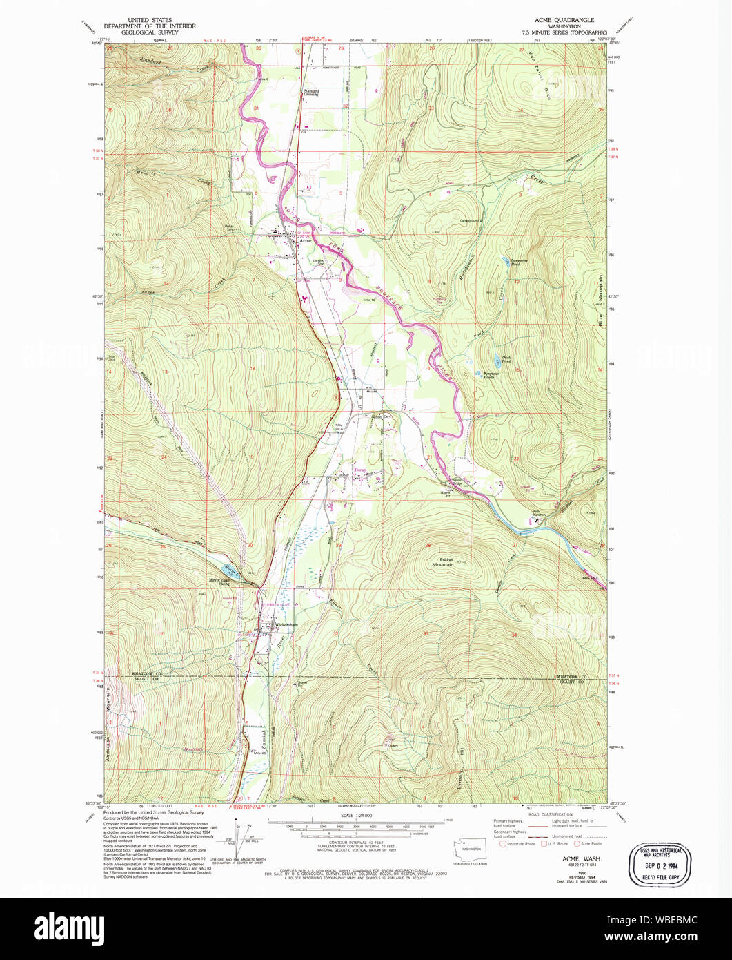 Map of acme hi-res stock photography and images - Alamy