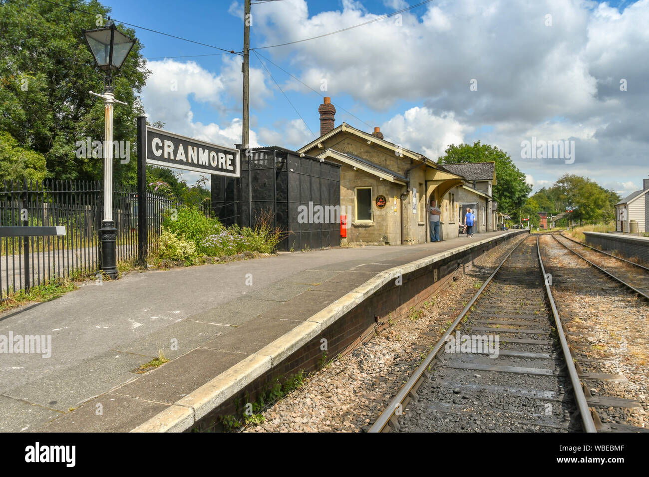 CRANMORE, ENGLAND - JULY 2019: Cranmore Station on the East Somerset ...