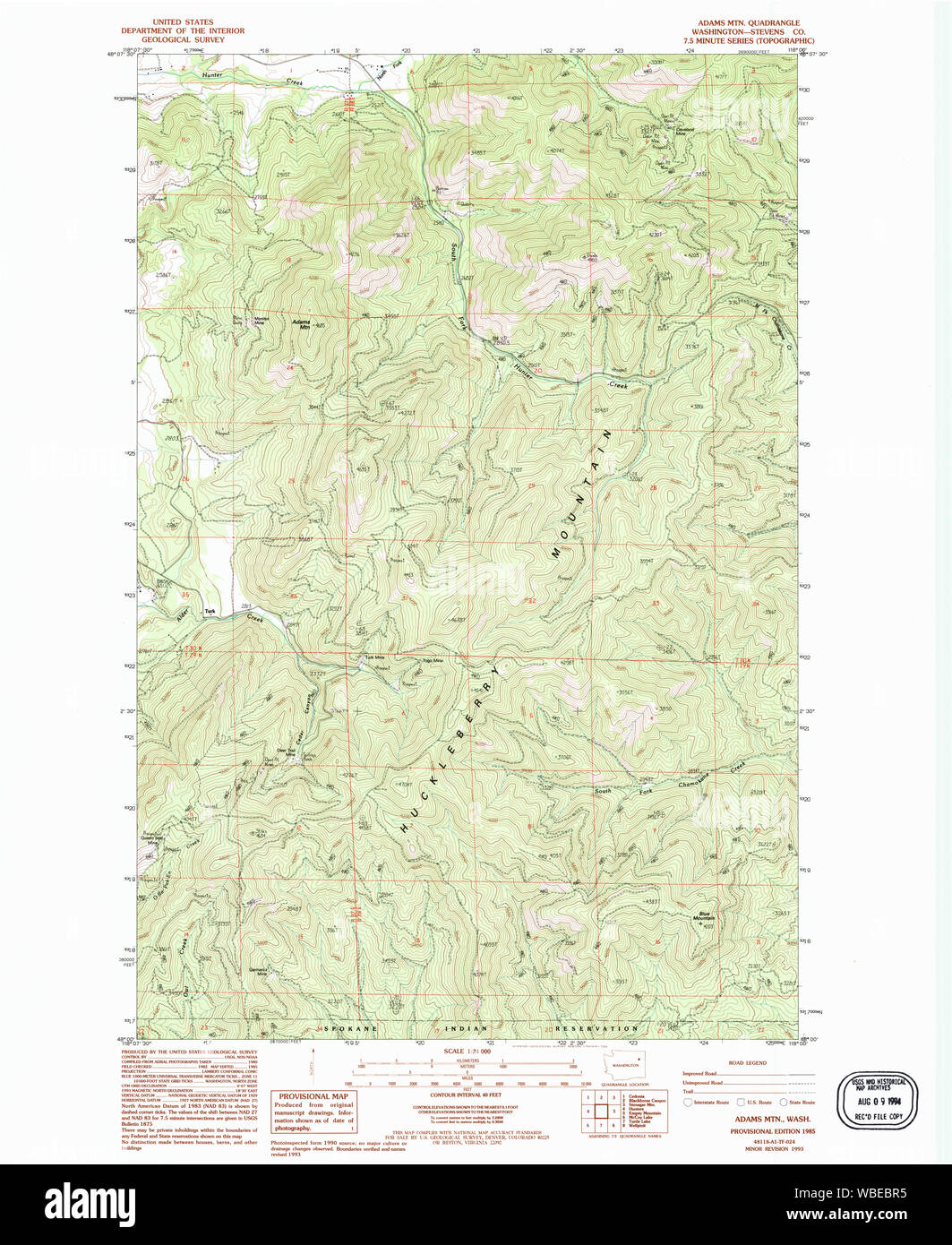 Adams state map hi-res stock photography and images - Alamy
