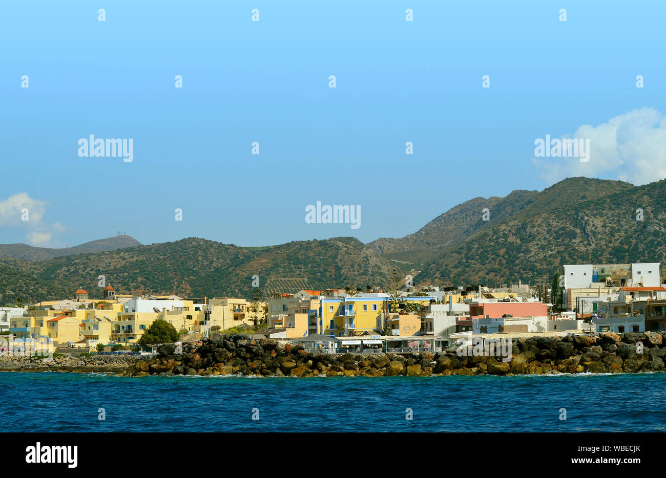 Sissi coastal town in Crete the largest and most populated of the Greek ...