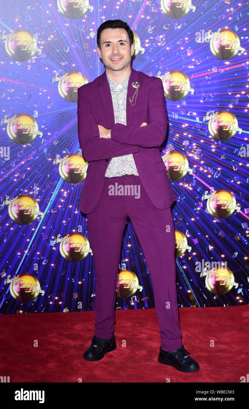 Will Bayley arriving at the red carpet launch of Strictly Come Dancing ...
