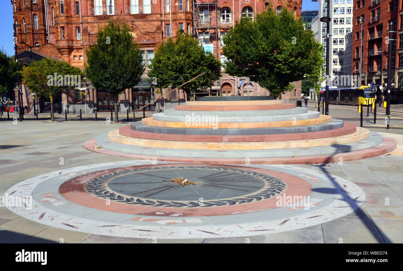 In 2019 a new Peterloo Memorial has been unveiled in Manchester, uk, on ...