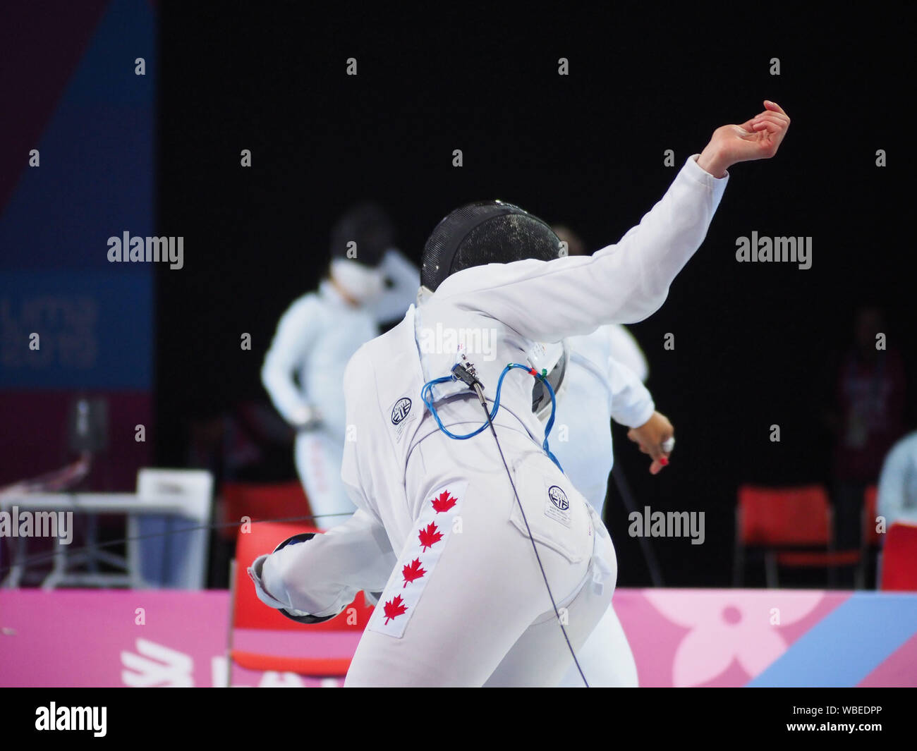 Kelly Fitzsimmons from Canada in action at the Lima 2019 Pan American ...