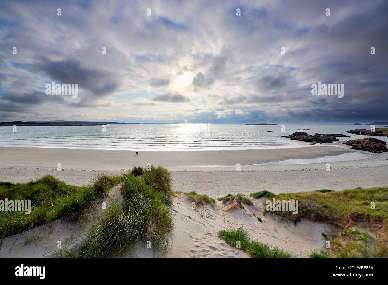Tra na Carraige Finne, Carrickfinn Beach, County Donegal, Ireland Stock ...