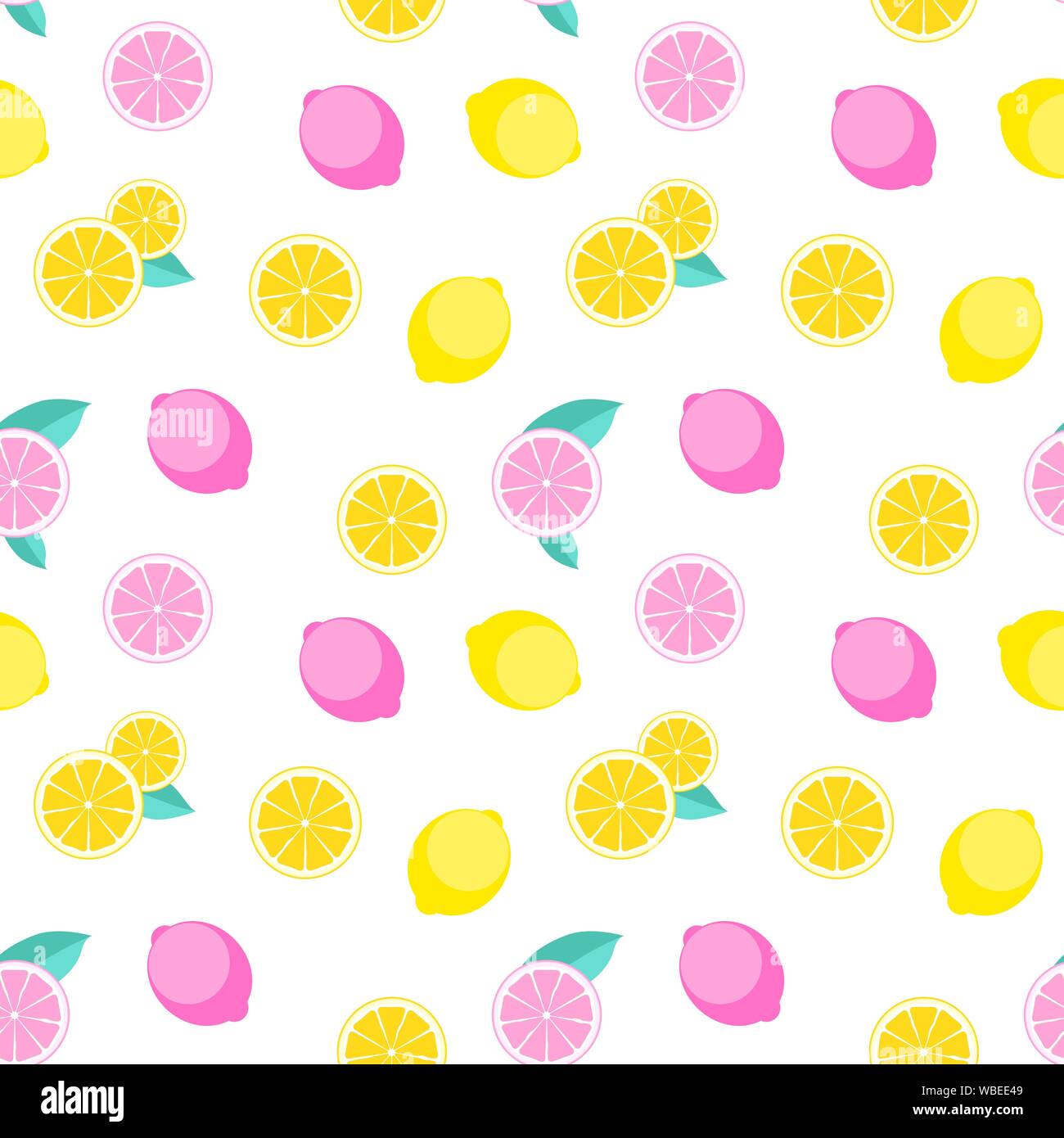Abstract Lemon Seamless Pattern Background Vector Illustration Stock ...