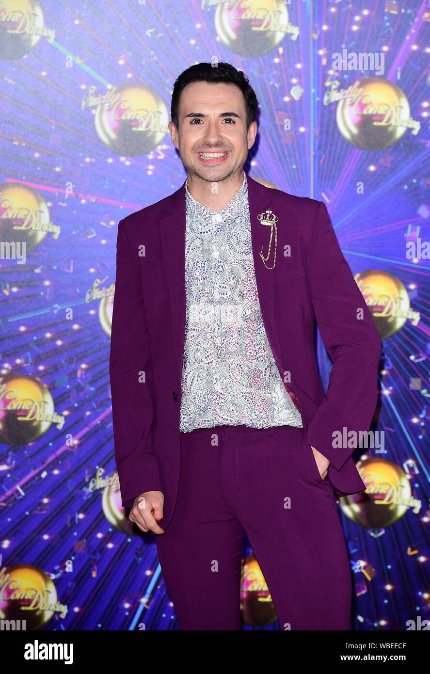 Will Bayley arriving at the red carpet launch of Strictly Come Dancing ...
