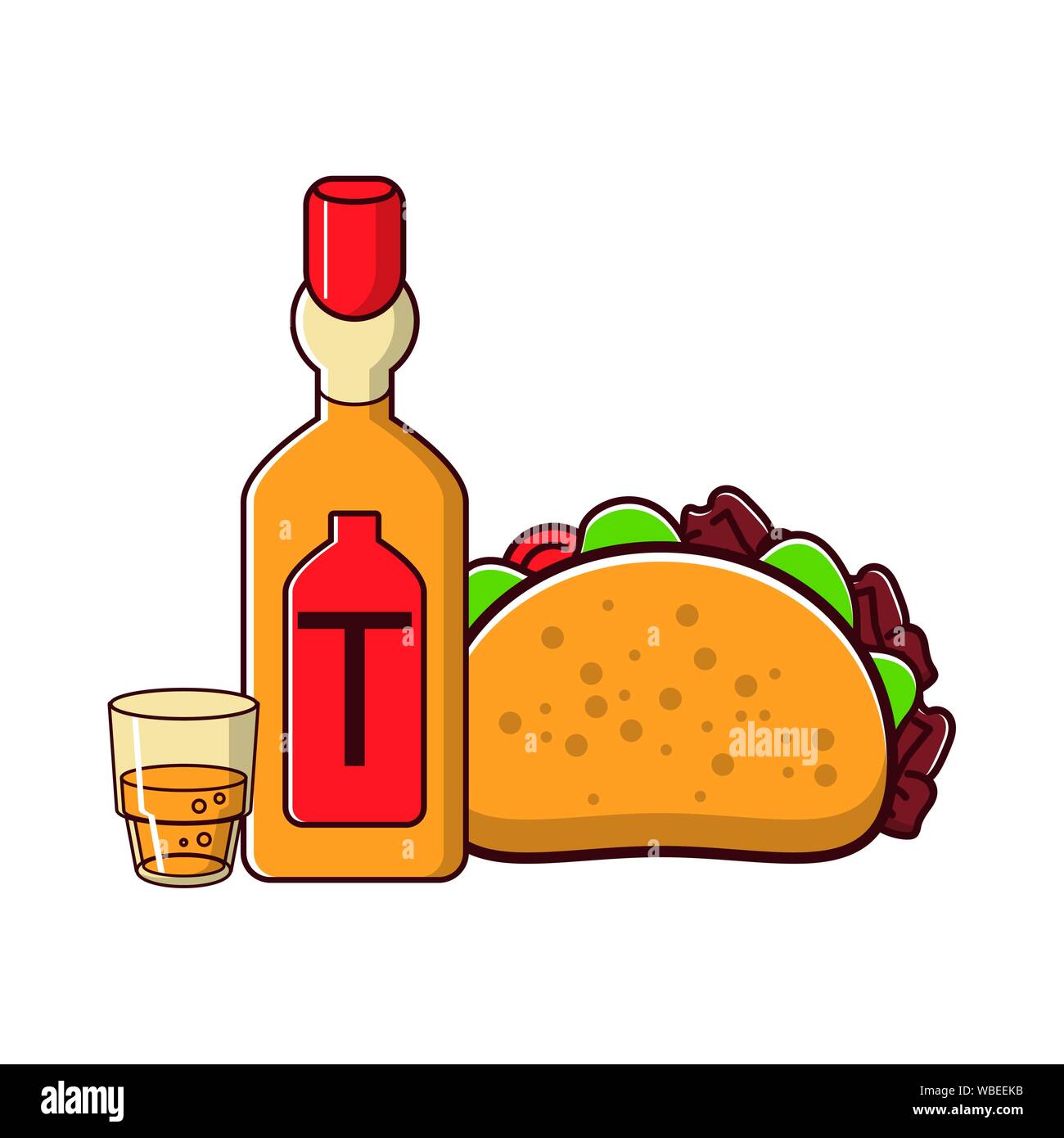 mexico culture and foods cartoons Stock Vector Image & Art - Alamy