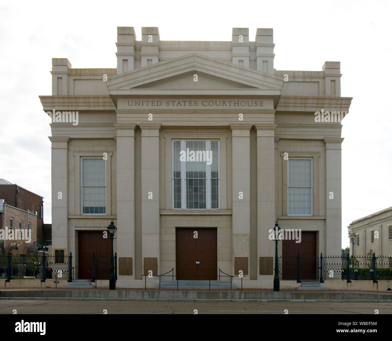 Front exterior, U.S. Courthouse, Natchez, Mississippi Stock Photo - Alamy