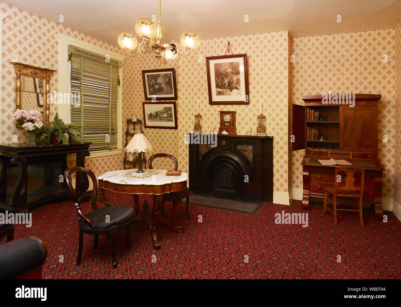 Front parlor, Petersen House, Washington, D.C Stock Photo - Alamy