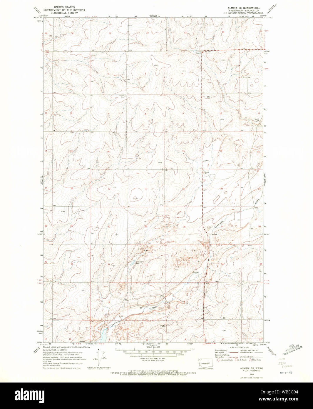 Map of almira washington hi-res stock photography and images - Alamy