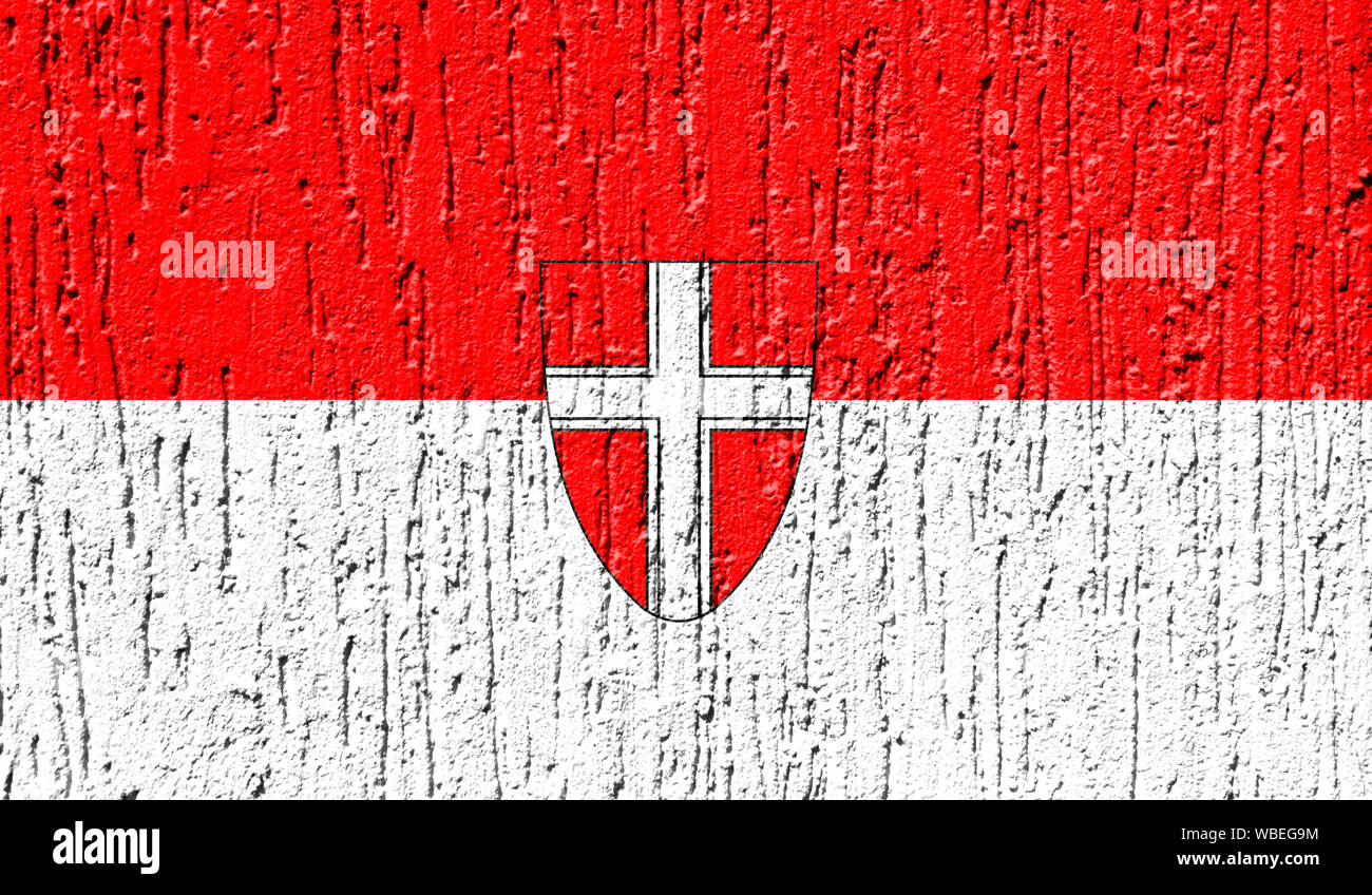 Flag of Vienna close up painted on a cracked wall Stock Photo - Alamy