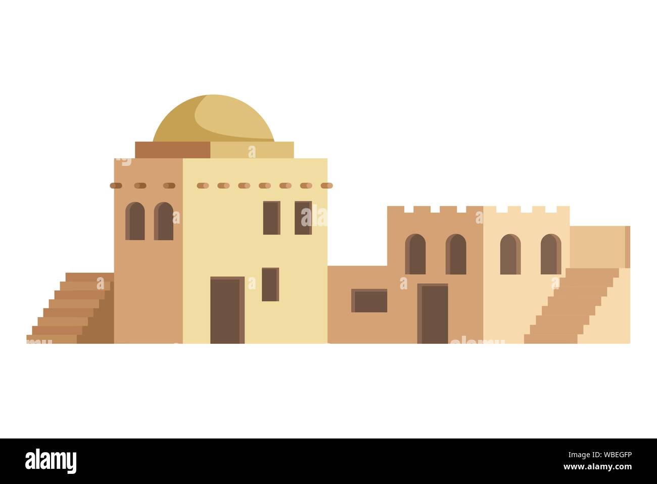 oriental antique aged buildings cartoon Stock Vector Image & Art - Alamy