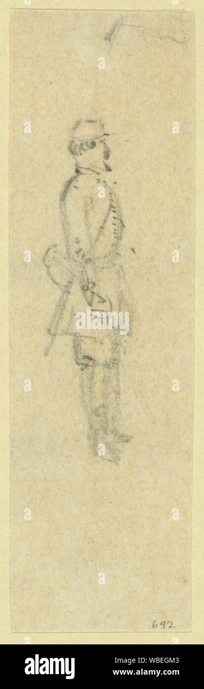 Full length army soldier profile hi-res stock photography and images ...