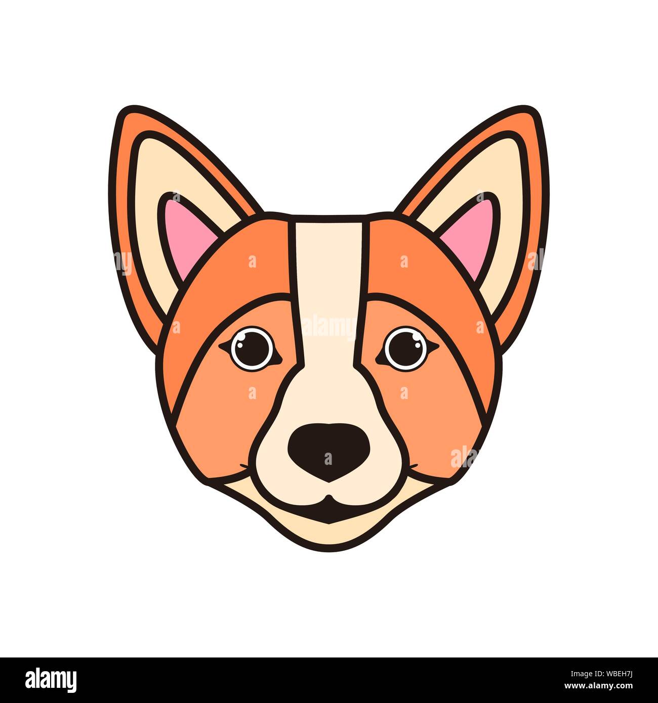 Corgi eyes Stock Vector Images - Alamy