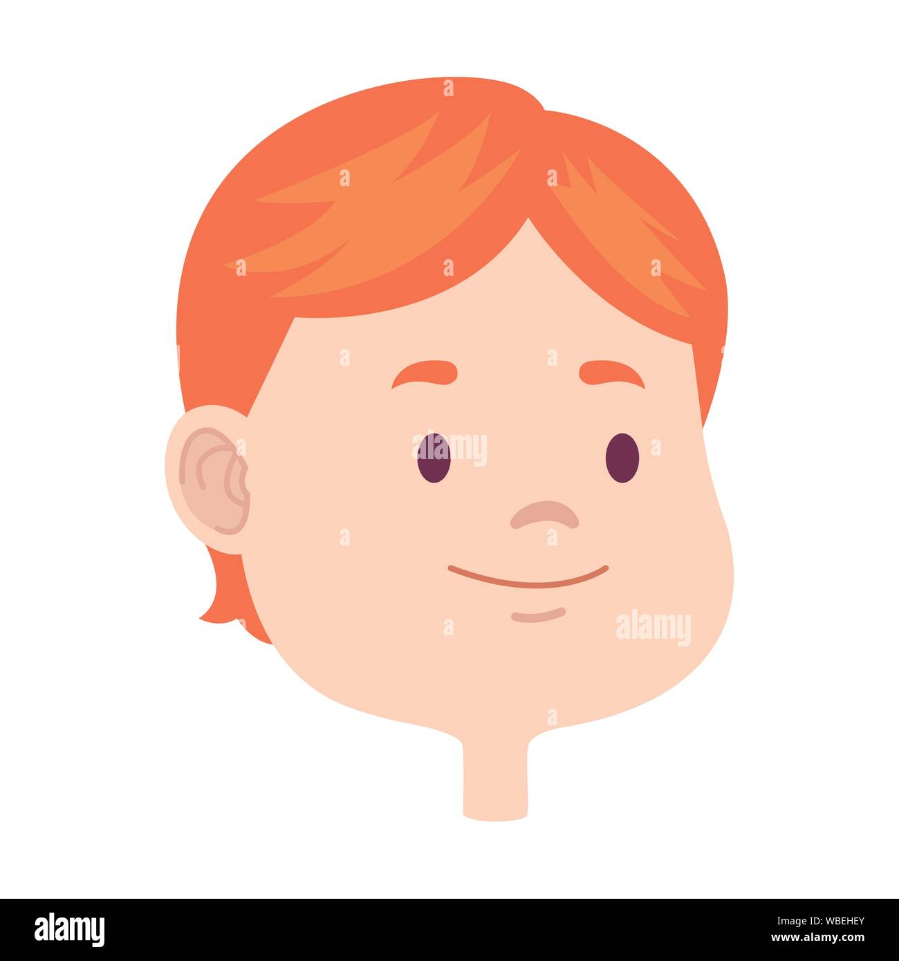 Cute young boy smiling face cartoons Stock Vector Image & Art - Alamy