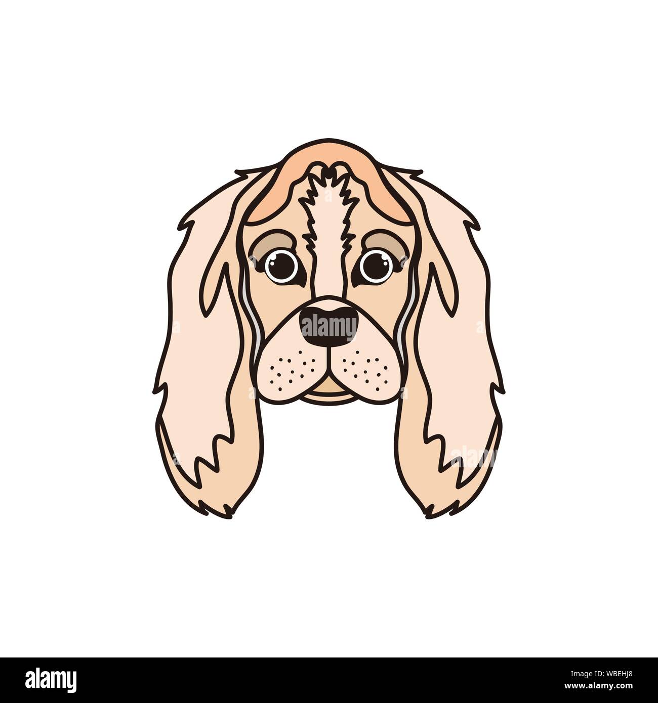Male spaniel Stock Vector Images - Alamy