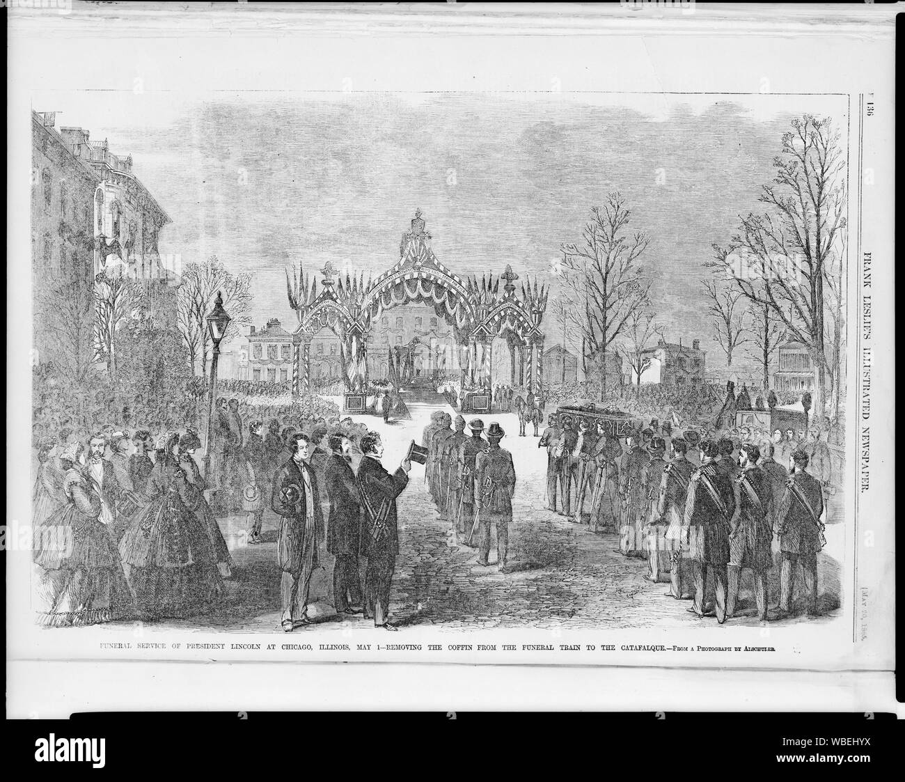 Funeral service of President Lincoln at Chicago, Illinois, May 1 ...