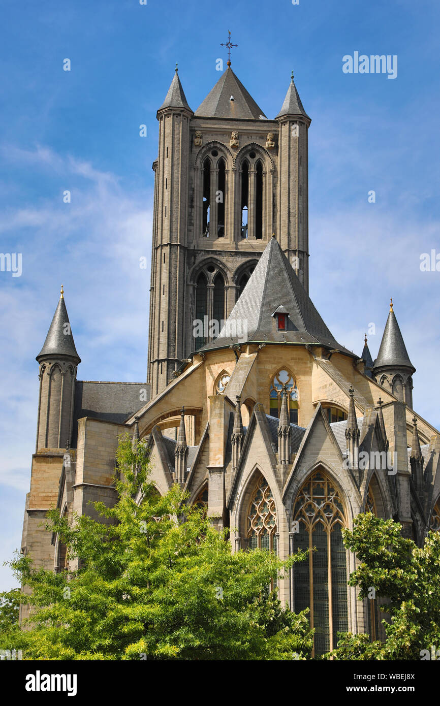 Sint Niklaaskerk, Saint Nicholas Gothic style Church, Ghent, Belgium ...