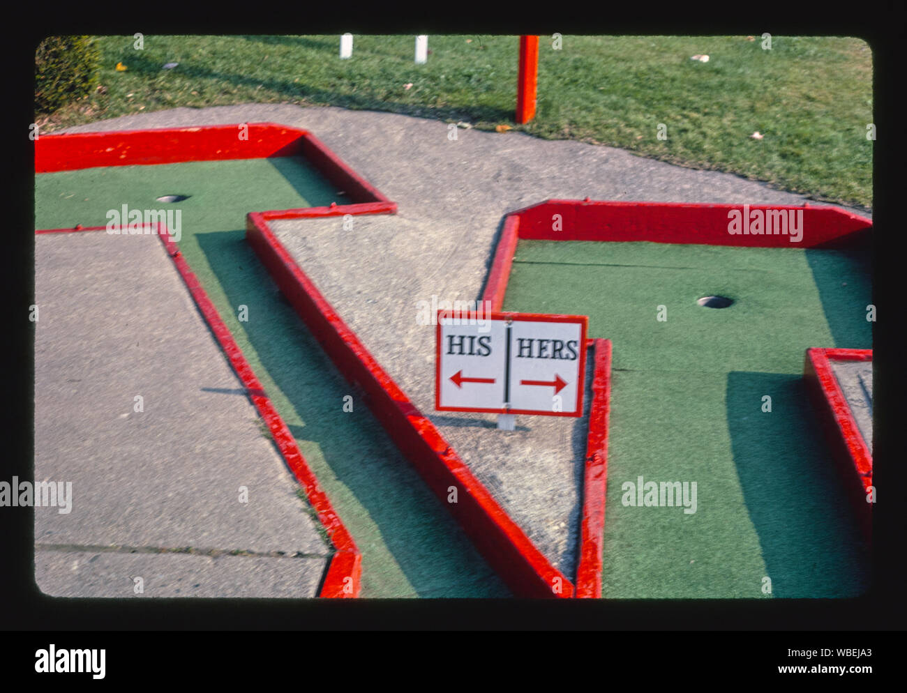 Funspot mini golf, his/hers, Route 3, Weirs Beach, New Hampshire Stock ...