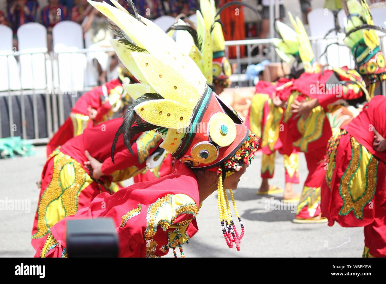 Davao City, Philippines-August 2014: Side view of streetdancers in ...