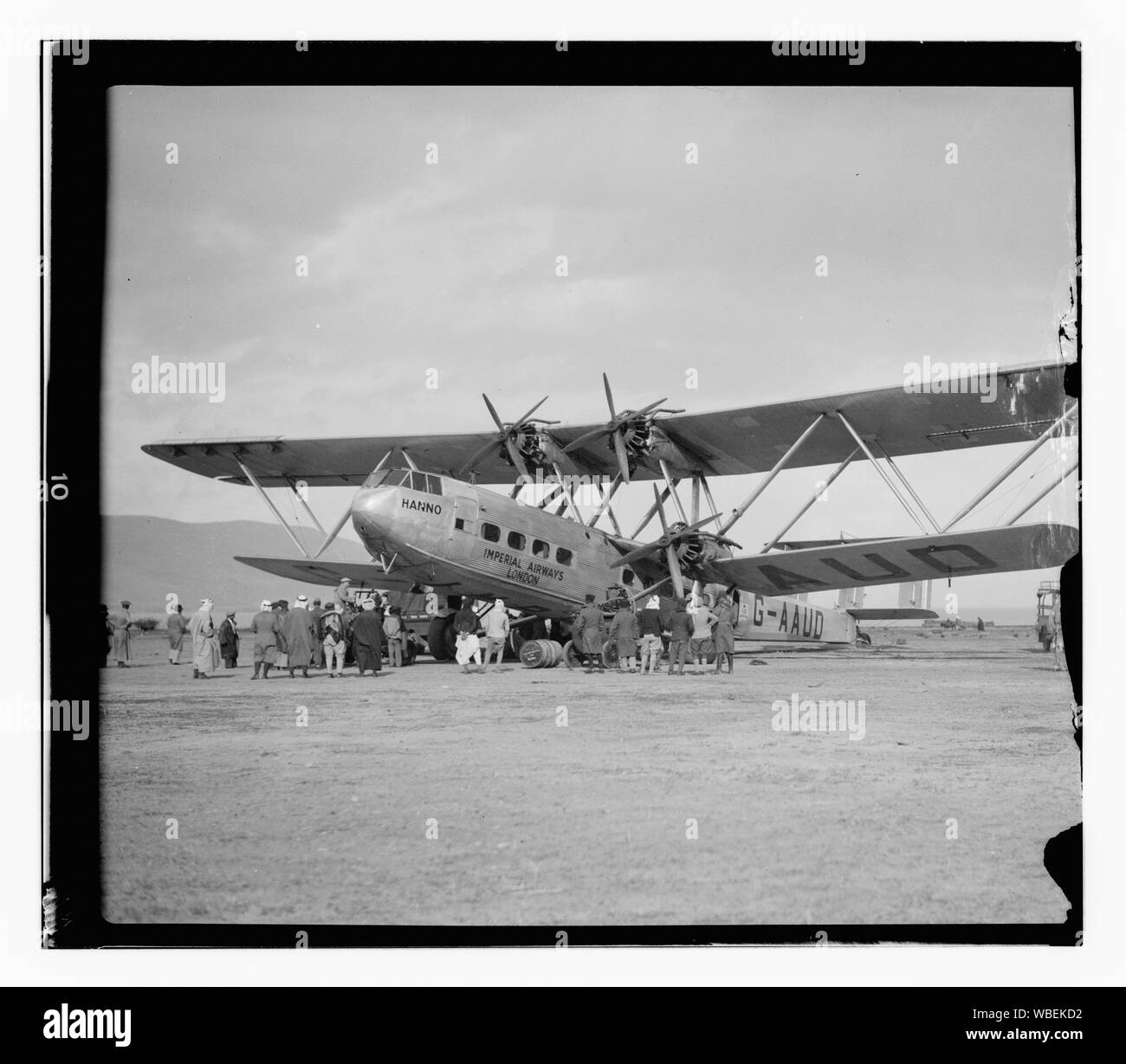 G-AAUD, Aircraft Hanno at Semach Stock Photo - Alamy