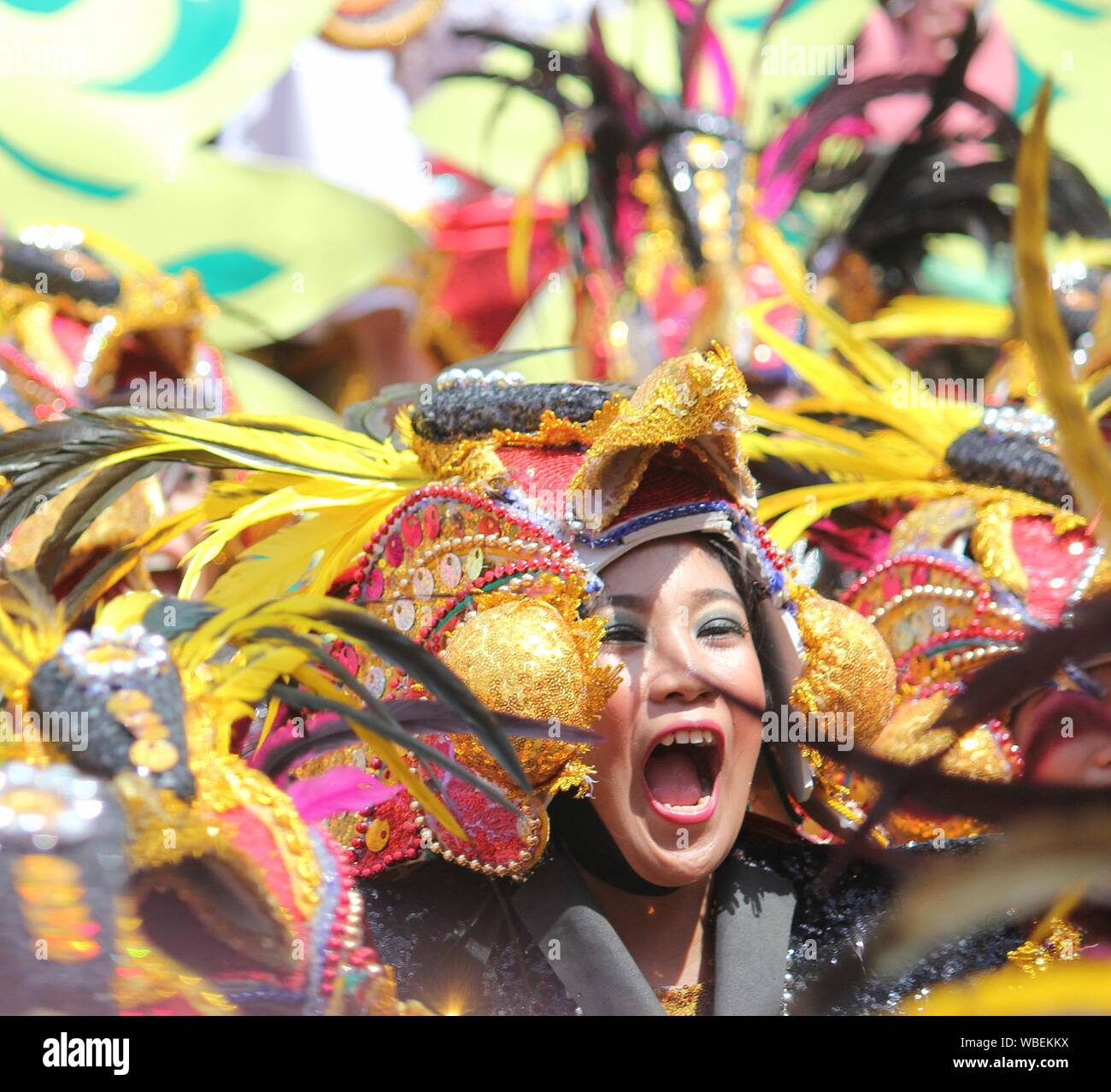 Davao City, Philippines-August 2014: Medium close up of female ... Davao City, Philippines-August 2014: Medium close up of female ...