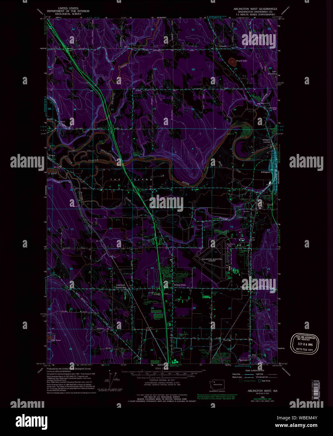 Map of arlington washington hi-res stock photography and images - Alamy