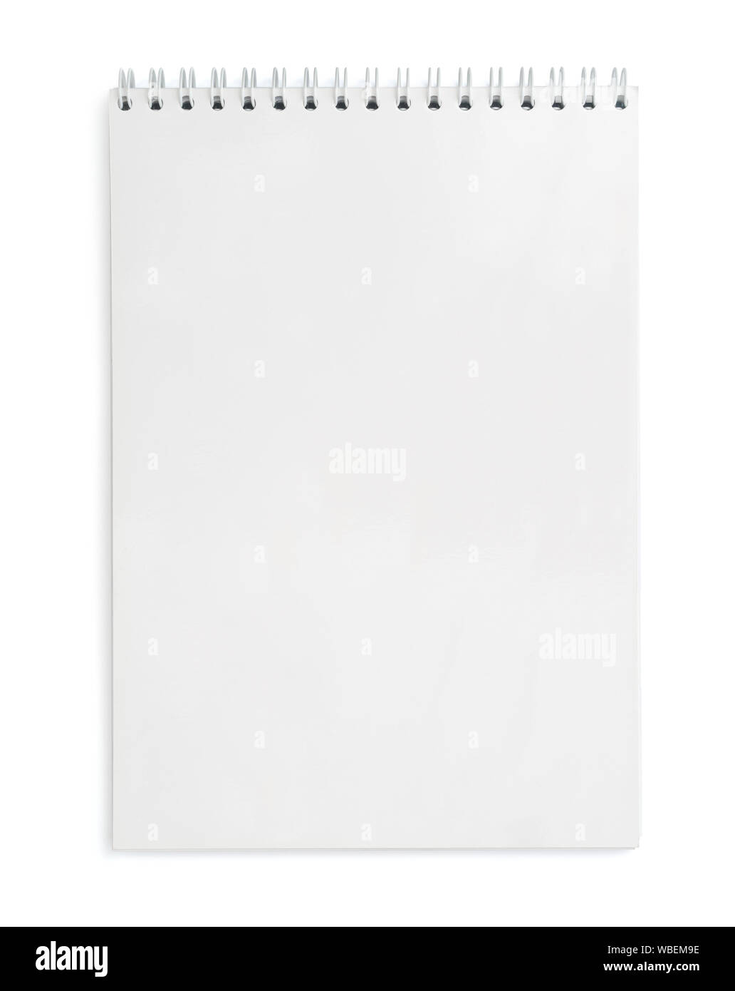 Notebook on white background, isolated Stock Photo - Alamy