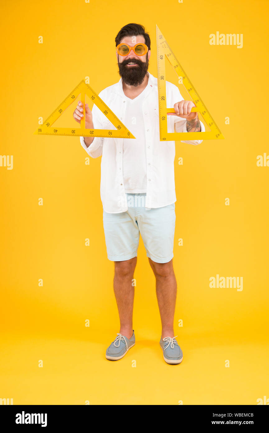 Triangle is the most important shape in engineering. Engineer using ...