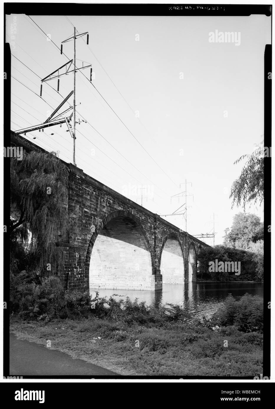 GENERAL VIEW OF VIADUCT FROM ROAD - Pennsylvania Railroad, Mantua ...