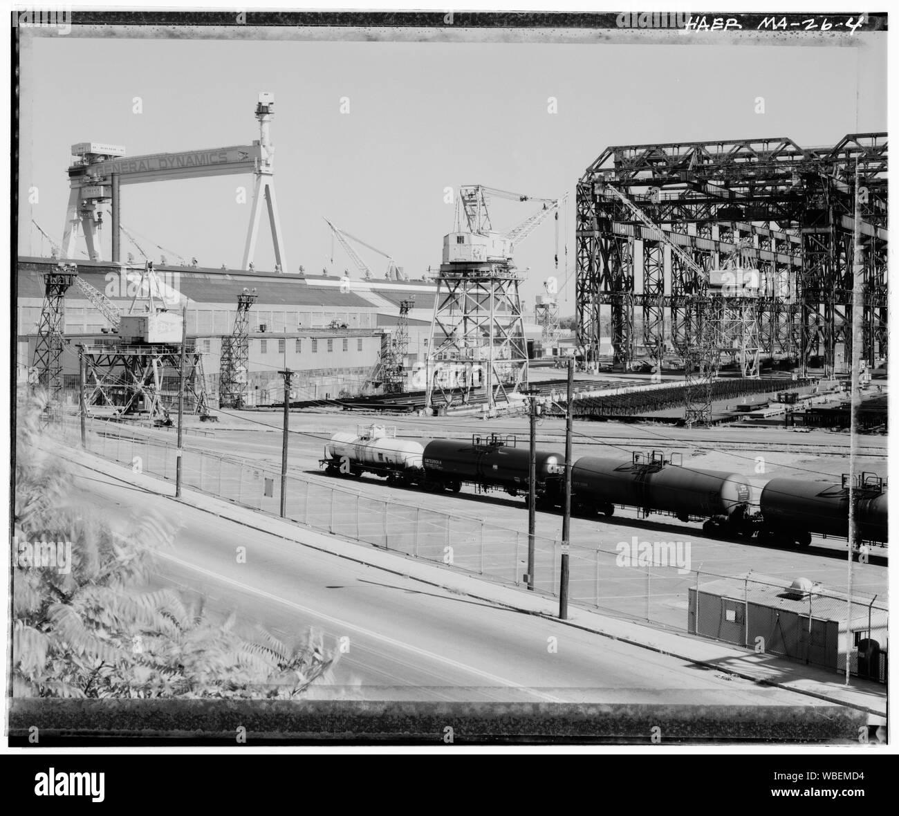 GATX tank cars at Fore River Shipyard in 1984 Stock Photo - Alamy