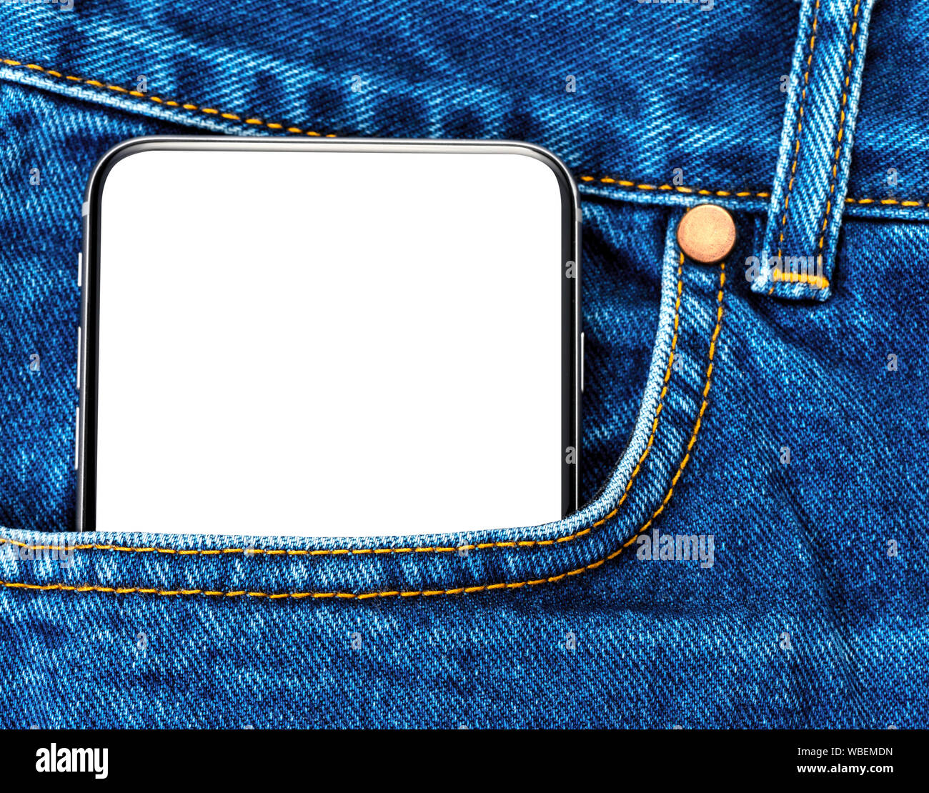 Button in back pocket hi-res stock photography and images - Alamy