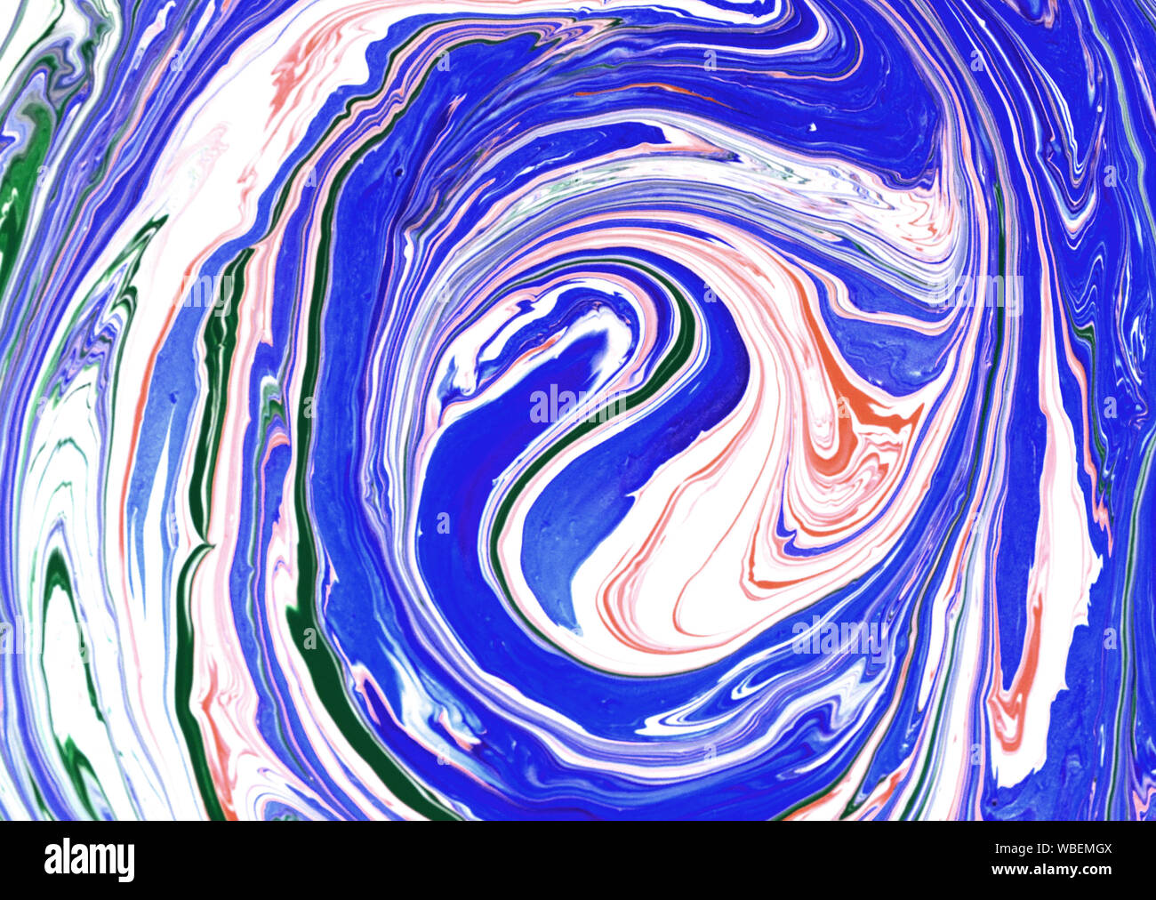 Art painting duotone background in blue white colours Stock Photo - Alamy