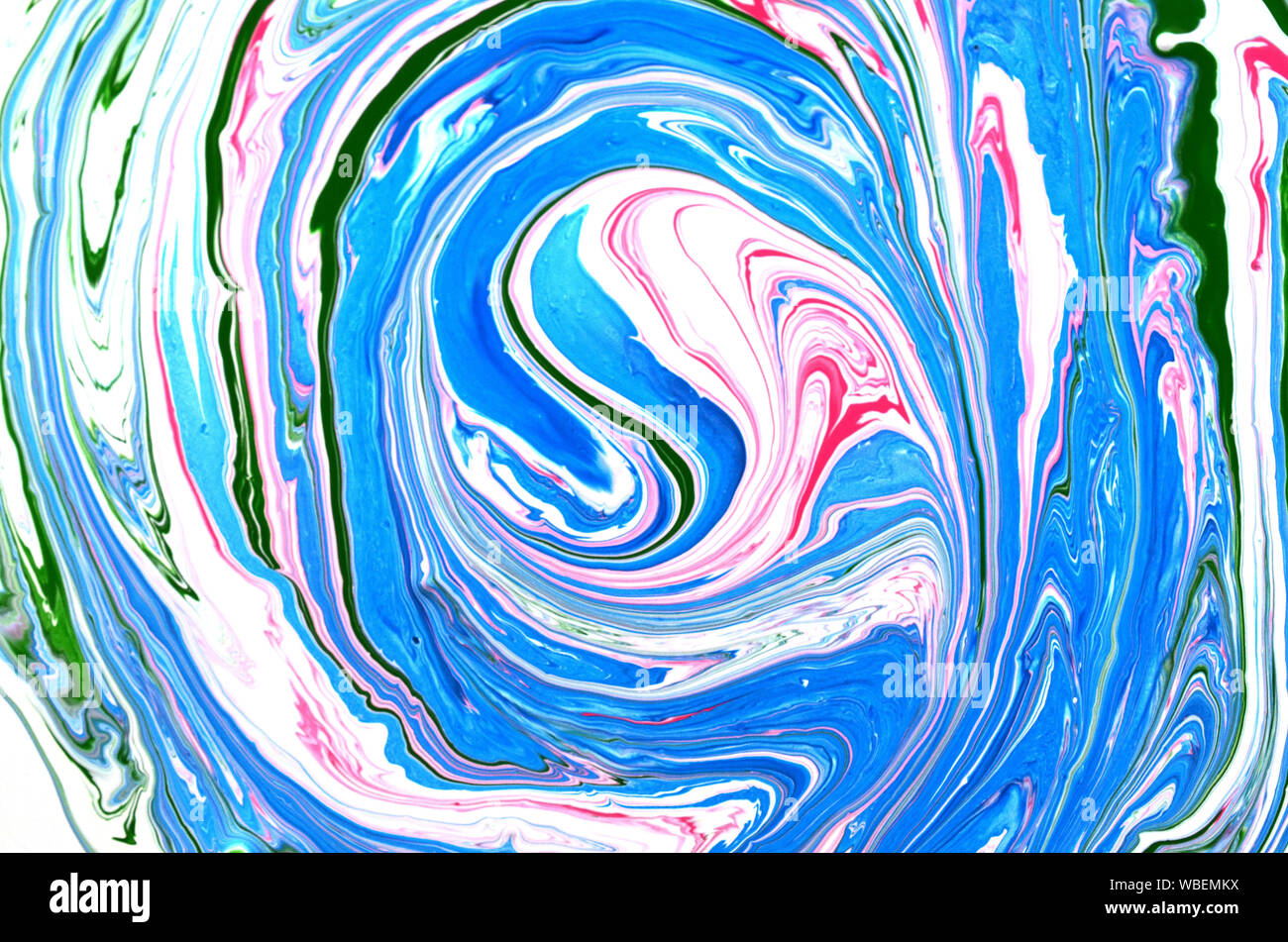 Art painting duotone background in blue white colours Stock Photo - Alamy