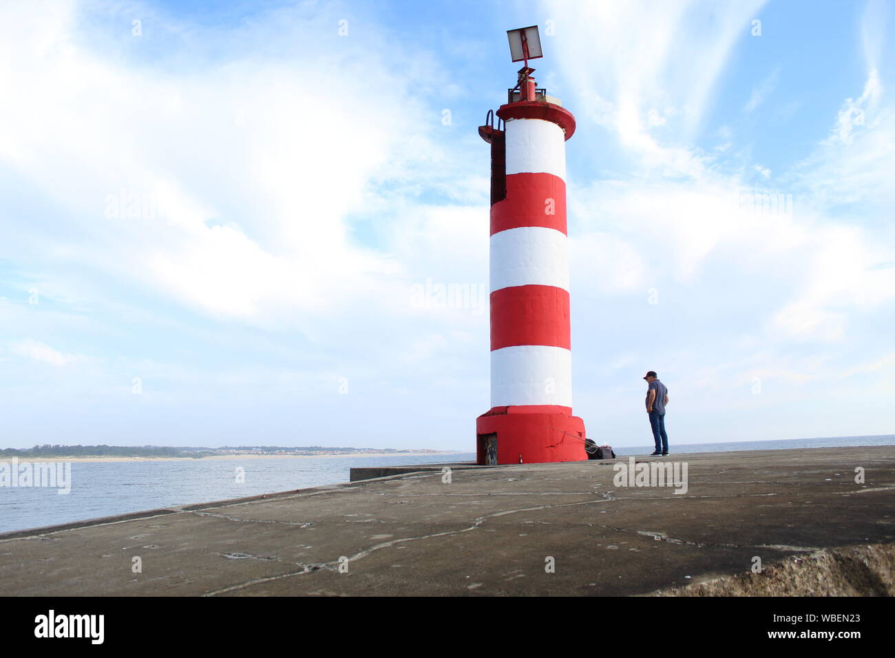 Break water lighthouse hi-res stock photography and images - Alamy